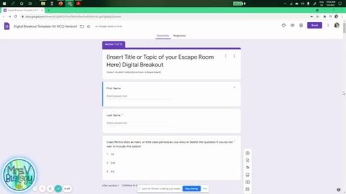 Digital Breakout Templates Using Google Forms by Mrs V Biology | TPT