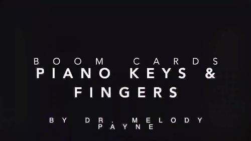 Music BOOM™ Cards - Piano Keys, Finger Numbers, Right & Left ...