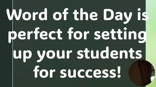 Word of the Day Vocabulary | Digital ELA Slides + PDF Printables ...