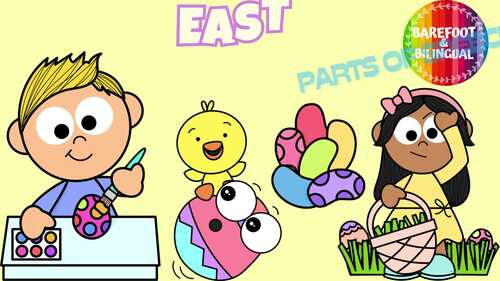 Easter Grammar Clipart Bundle - Parts of Speech Easter Clip Art | TPT
