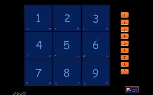 TRES EN RAYA - powerpoint TIC TAC TOE GAME on WEATHER VOCABULARY in SPANISH