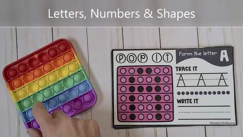 Pop Letter & Number Formation, Ten Frame Practice, Sensory Math & Lit ...