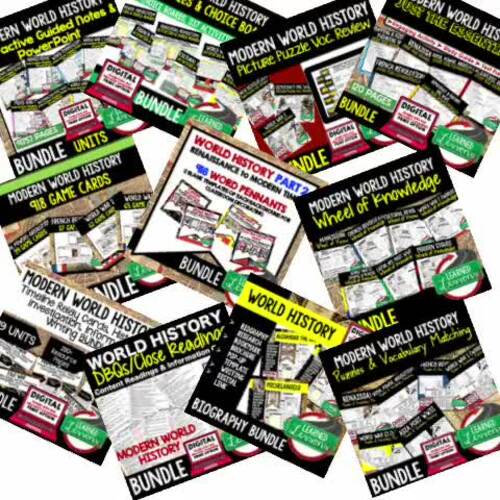 COLD WAR BUNDLE World History Curriculum World History Bundle | TPT