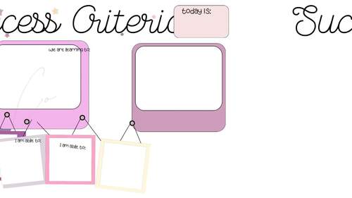 Success Criteria Daily Use Frames Slideshow by ZoelleDesignsCo | TPT