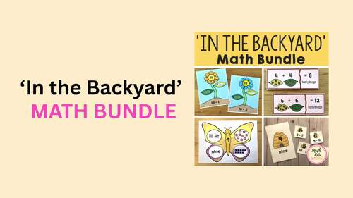 'In the Backyard' Math Bundle by Math Kids and Chaos | TPT