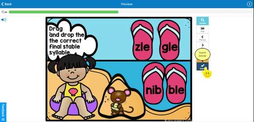 20 CARD FINAL STABLE SYLLABLE -BLE and -CLE DRAG AND DROP BOOM cards™