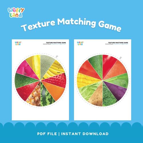 Texture Matching Game - Fun Sensory Activity for Kids by Wuffyland