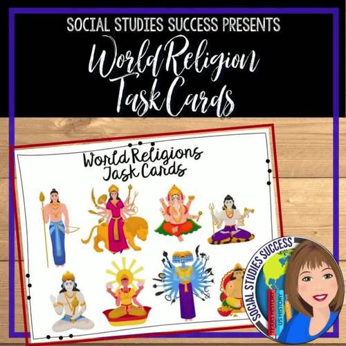 World Religions Task Cards for Review Games by Social Studies Success