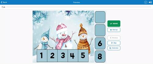 Counting to 100 by 1's Missing Number Snow Themed Boom Cards | TPT