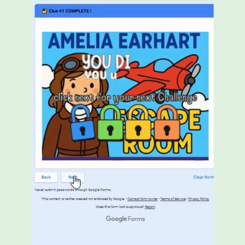 Amelia Earhart Escape Room –Women’s History Month Reading Adventure ...