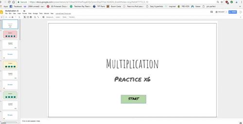 Multiplication Google Classroom & Powerpoint | Multiplication Fact ...