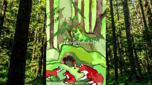 Fox Family In The Forest Color-by-Numbers Fun Wildlife Activity!