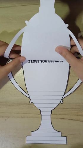 Fathers Day Craft Father's Trophy Card Writing Prompts Activities Award ...