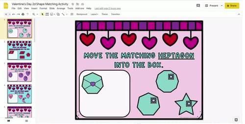 Valentine’s Day Math Activity | INTERACTIVE 2D Shapes | NO PREP ...