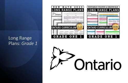 Grade 1 Ontario EDITABLE Long Range Plans | Social Studies and Math BIG ...