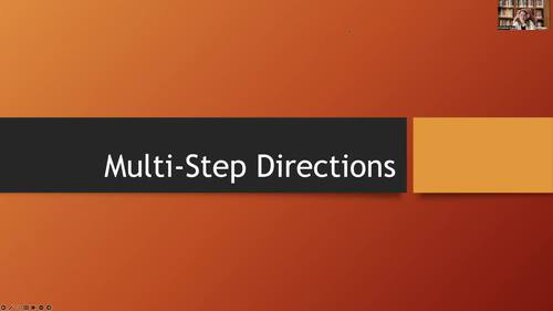 Multi-Step Directions Video Lesson by Little Reading Coach | TPT