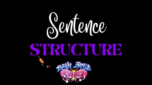 Sentence Structure Activities - Digital Lessons - Game and Assessment ...