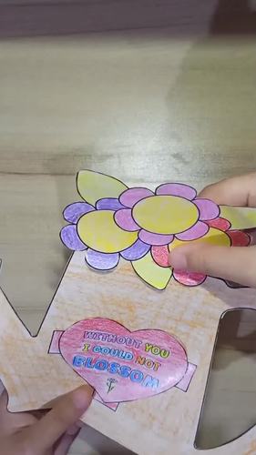 Mothers Day Craft Watering Can Flower Seeds Mother’ Day Card Cut ...