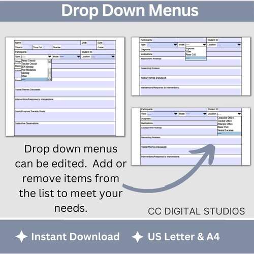 Progress Note for School Psychologists, School Counselor Template