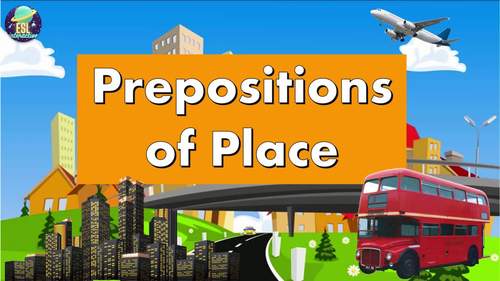 Prepositions of Place. ESL/ESOL PowerPoint Lesson for A1 Level Students.
