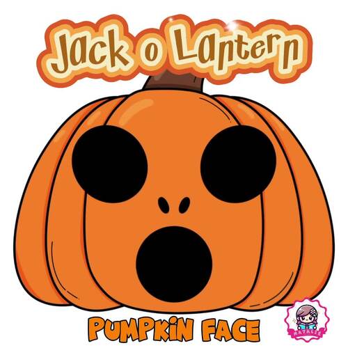 Jack o' Lantern Pumpkin Face Halloween emotional Clipart | Commercial use