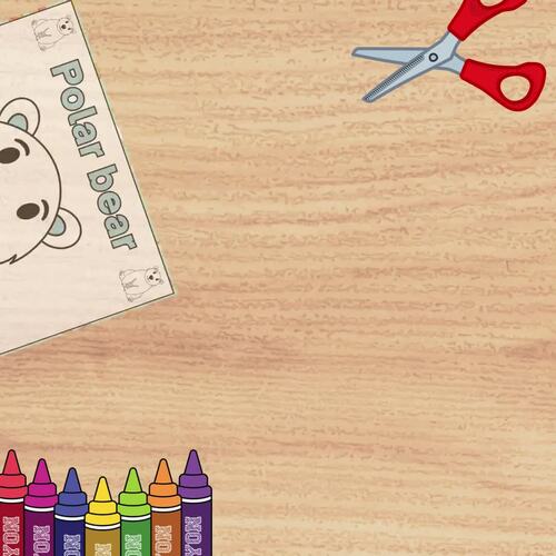 Polar bear Craft Template-Winter Animal Bulletin Board Craft-Cut&Paste ...