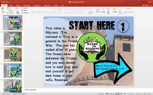 The Odyssey Activity | Homer | Write your Adventure | Interactive Fiction