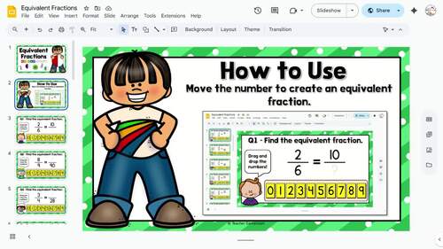 Equivalent Fractions Google Activity | Digital Resources | Math Activities