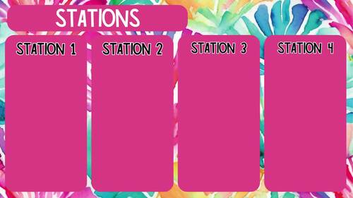 Tropical Morning Meeting Slide Templates l Tropical Decor l Tropical Theme