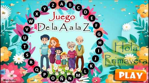 Bienvenida Primavera: Juego de la A a la Z by Miviq | TPT