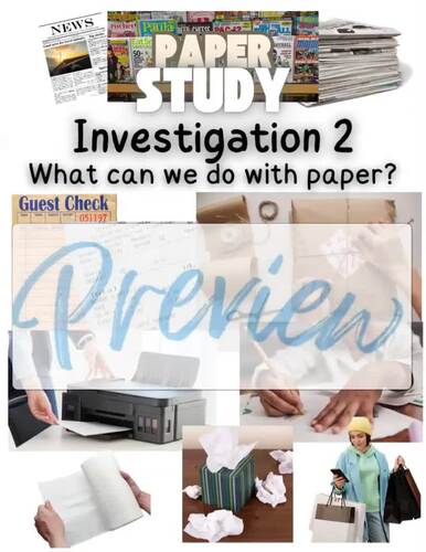 Creative Curriculum Paper Study IT2: Questions, Materials List & Vocab ...