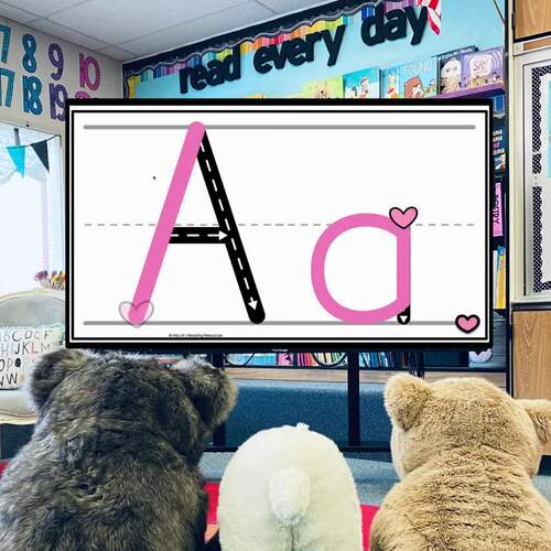 Handwriting Practice Slides Letter Tracing FEBRUARY Letter Formation ...