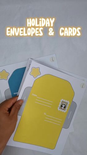 Holiday Envelopes & Cards for Kids Creative Writing Craft | TPT