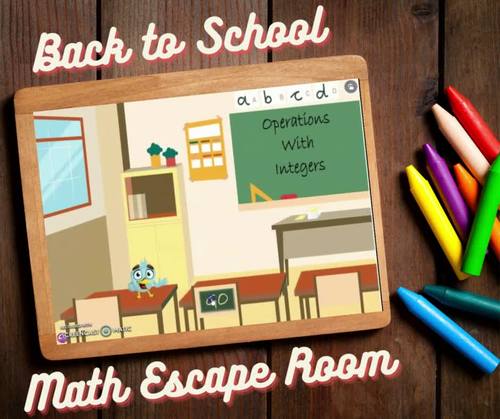 Back to School 8th Grade Math Review Activity| Digital Resource Escape Room