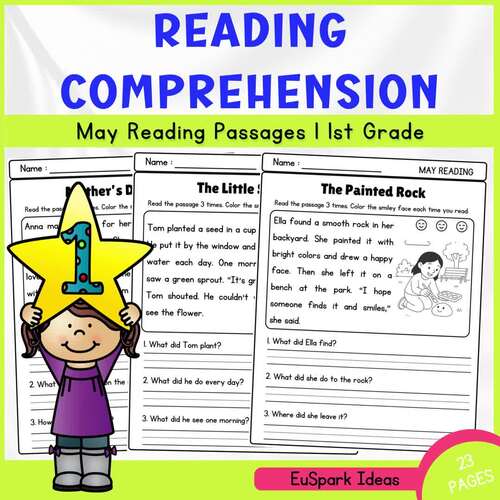 May Reading Comprehension Passages Questions for First Grade by ...