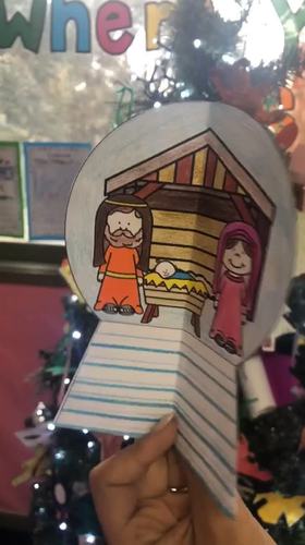 3D Nativity Snow Globe 'The Christmas Story' by Miss Honey Teachers