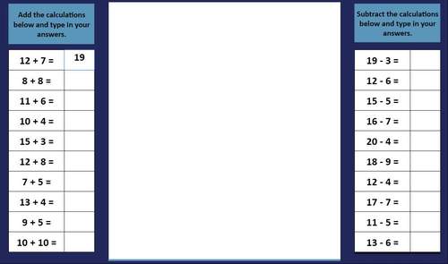 Mystery Digital Pixel Art NO PREP - Poppins Addition and Subtraction to 20