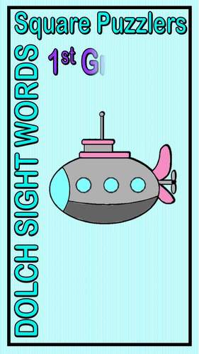 SIGHT WORDS SQUARE PUZZLES 1st Grade Level Critical Thinking by Barbara ...