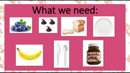 Visual Recipe Presentation for Teddy Bear Toast by OT document depOT