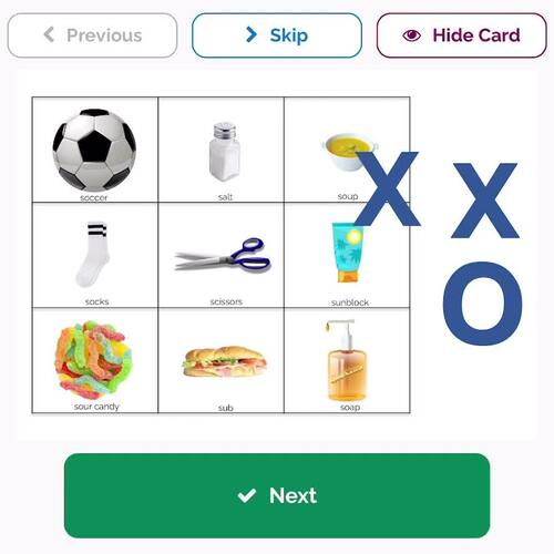 Initial S Sound Game Tic-Tac-Toe Articulation BOOM CARDS™ by Bri-SLP