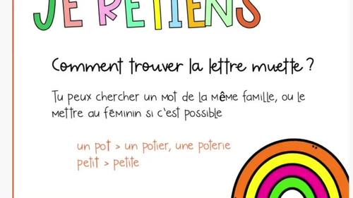 French Final Silent Letters BOOM CARDS | Lettre muette finale | TPT
