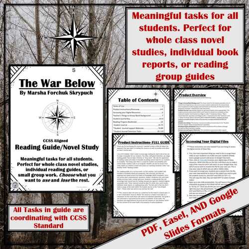 The War Below | Reading Guide | Book / Literature / Novel Study | FULL