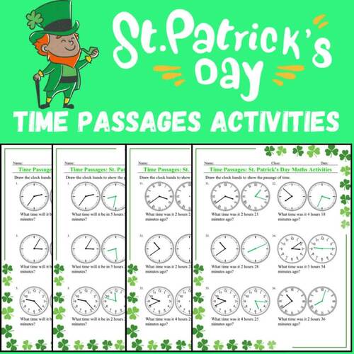 Time Passages Activities - Telling Time Worksheet Funny St. Patrick's Day