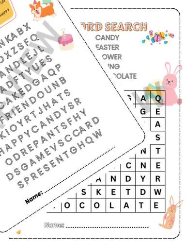 Word Search Puzzle worksheets for kids with answer key | Printable