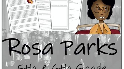 Rosa Parks Close Reading Comprehension Activity | 5th Grade & 6th Grade
