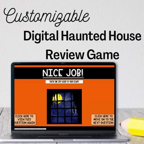 Customizable Digital Review Game Google Slides Template | Haunted House ...