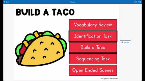 Build a Taco Boom Cards by Speechie Adventures | TPT
