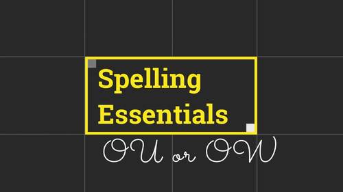 OU OW Orton Gillingham Boom Cards - Spelling Review & Practice Activity