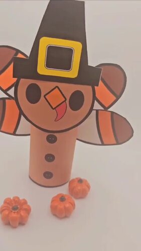 Thanksgiving Turkey Craft Toilet Paper Roll Craft Template Fall Craft ...