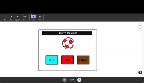Sports Color Identification Sort by Color Special Education Task Cards